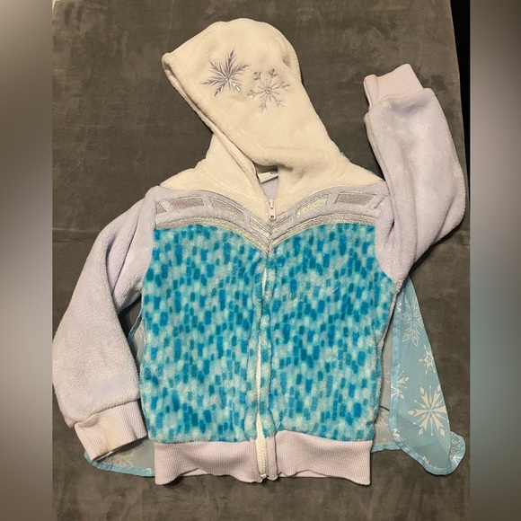 Disney | Jackets & Coats | Disneys Frozen Elsa Fleece Jacket With ...